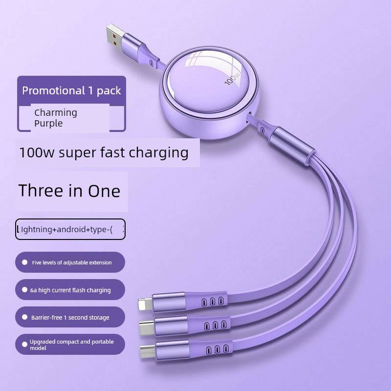 1.2 м 100 Вт Супер Быстрая Зарядка USB-C Автомобильный Зарядный Кабель для Электромобиля BYD Seagull -