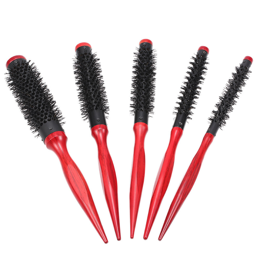 12mm Hair Round Brush Quiff Roller Comb for DIY Hairstyle Salon Hairdressing Hairbrush Nylon