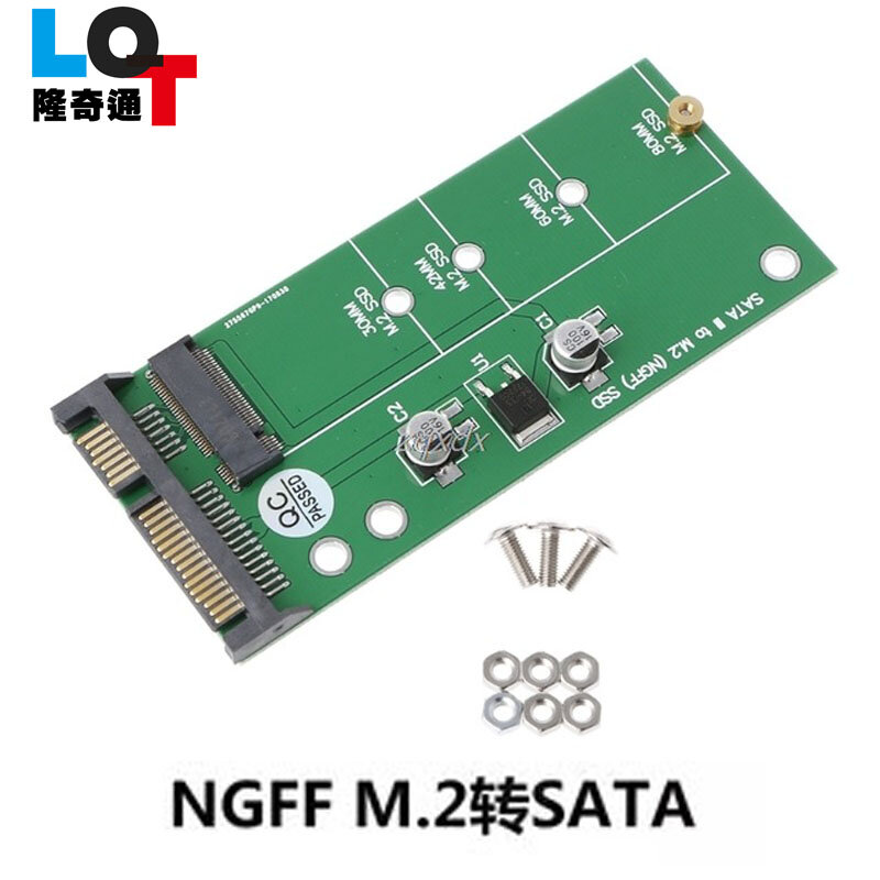 Адаптер M.2 NGFF SSD к SATA 2.5/3.0 для ПК и ноутбука, 2280 размер, готов к использованию