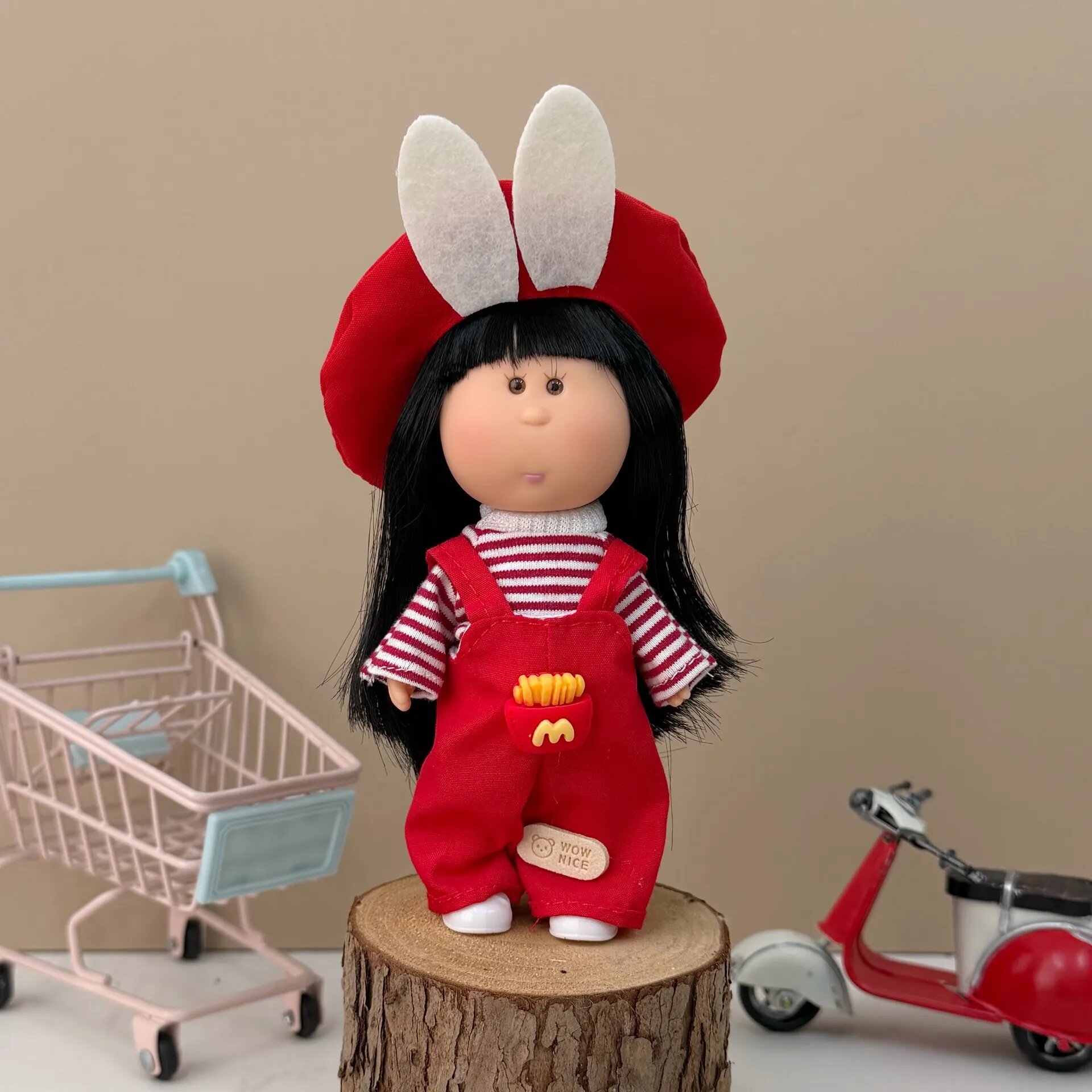 Мини-кукла-картошка Мия, 14 см, Испания, 14cm шт, комплект одежды и нарядов для куклы, полный плюшевый набор