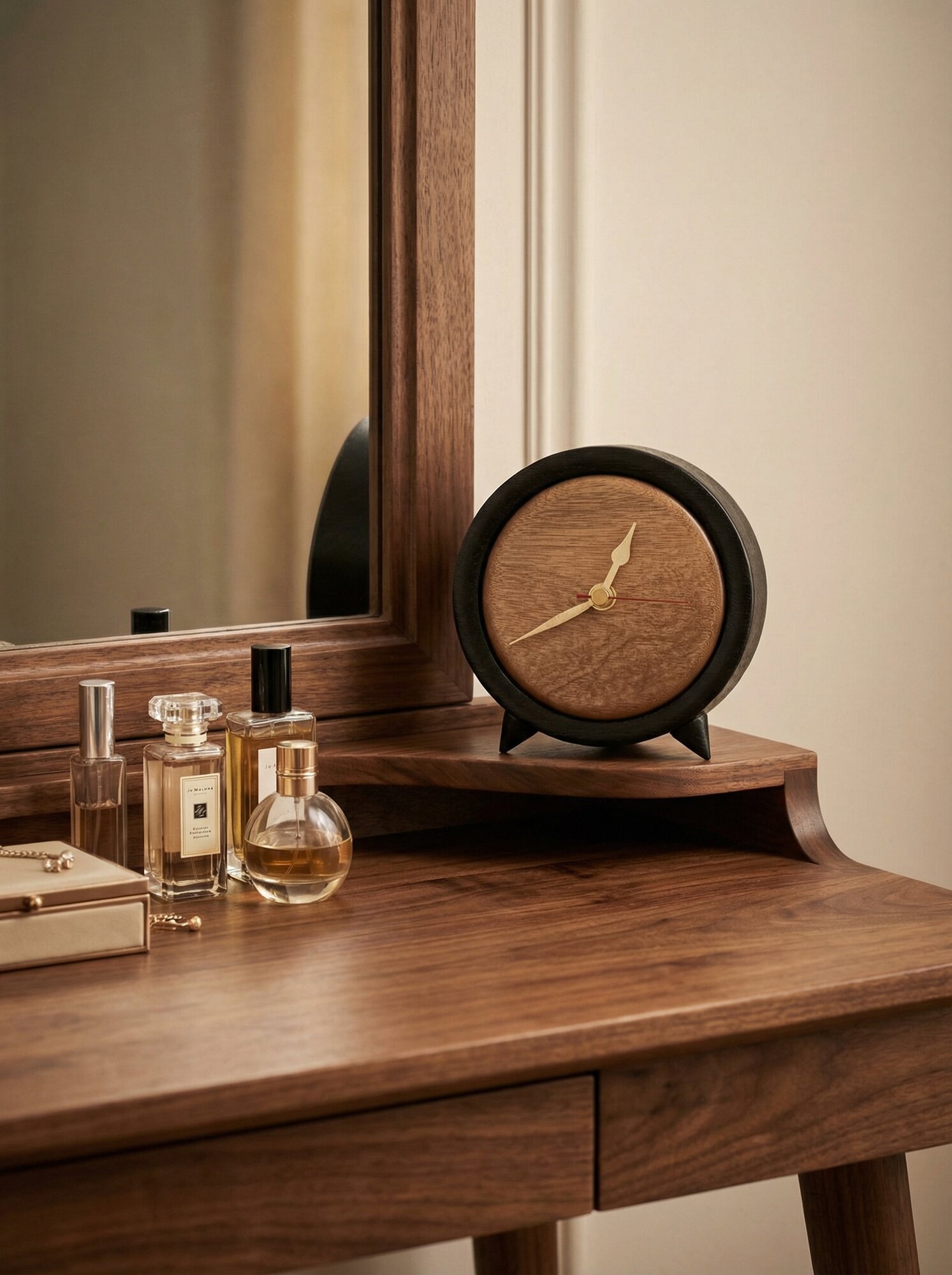 Дизайнерские настольные часы Stylish Nature из дерева, бесшумные