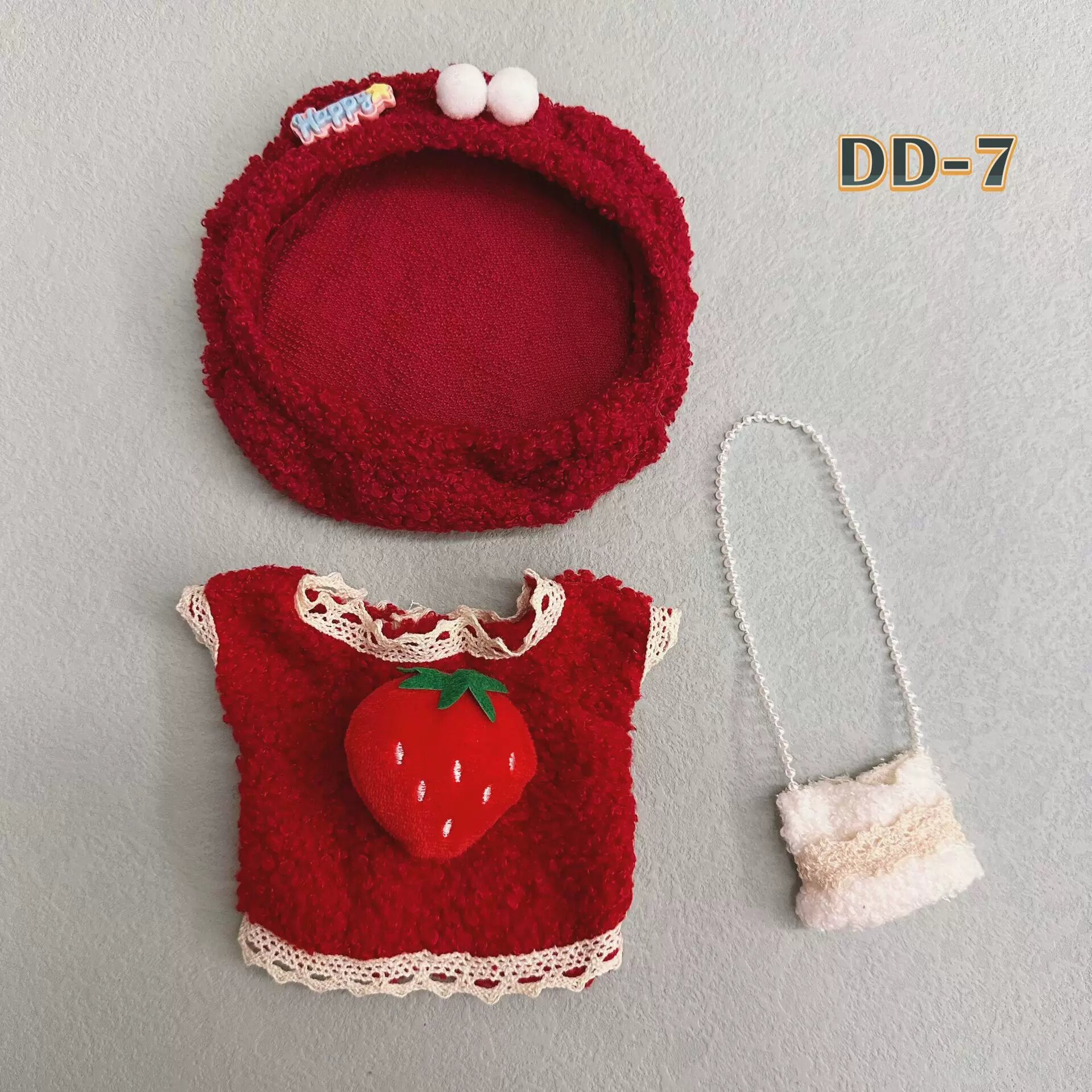 Одежда для куклы из хлопка - стиль DD-7, 20 см, мягкий наряд с мультяшным рисунком для кукол из хлопка, мягкая ткань
