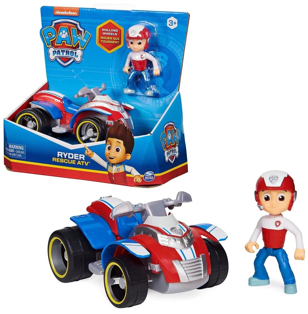 Paw Patrol Ryder Спасательный квадроцикл с коллекционной фигуркой
