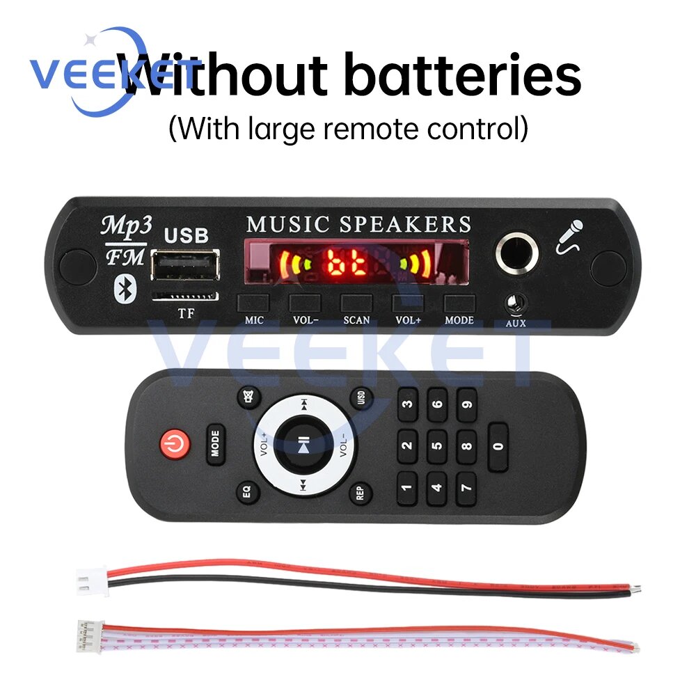 MP3 Bluetooth Музыкальный Декодер Модуль JQ-D163BT Черный