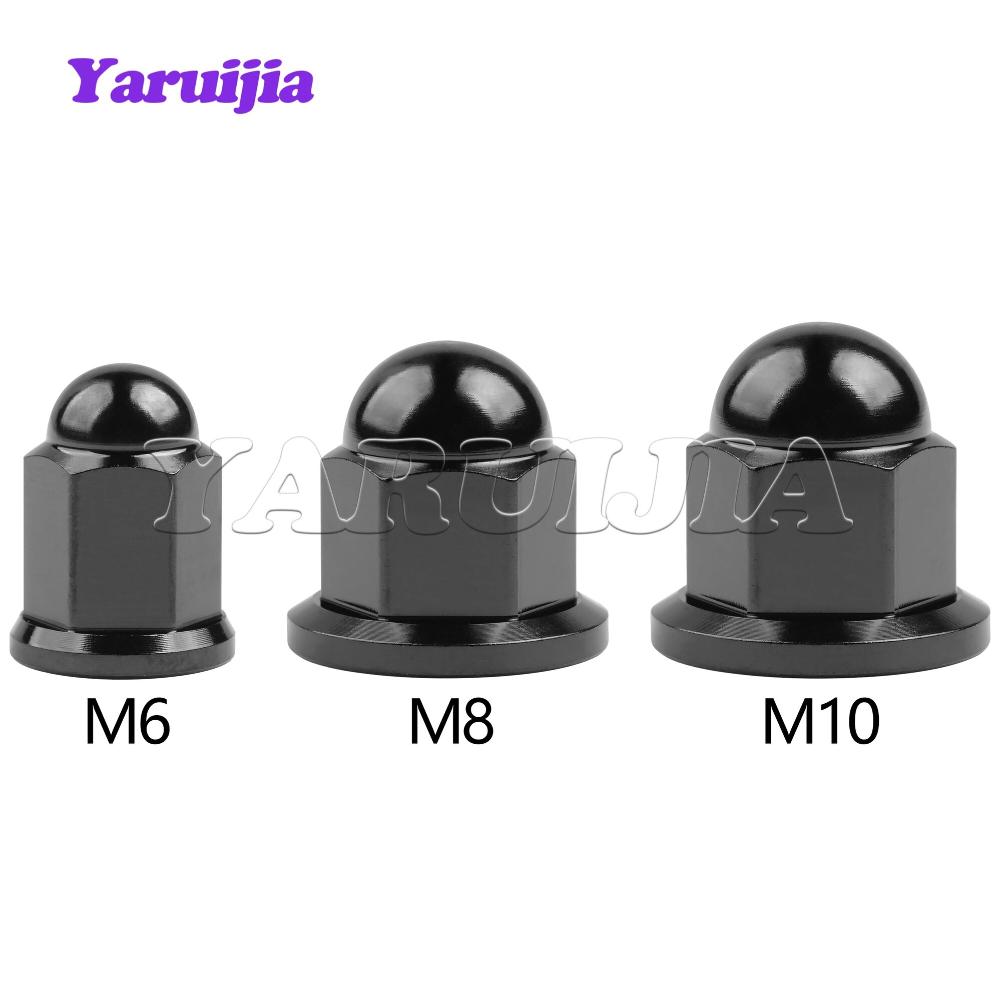 Черные титановые гайки Yaruijia M8