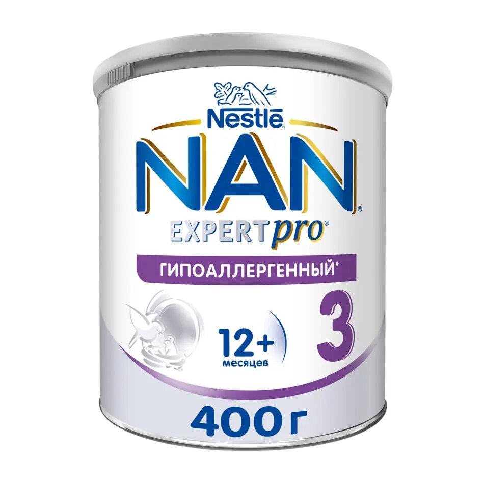 NAN ExpertPro 3 Гипоаллергенный Детское молочко с 12 мес 400 г 1 шт