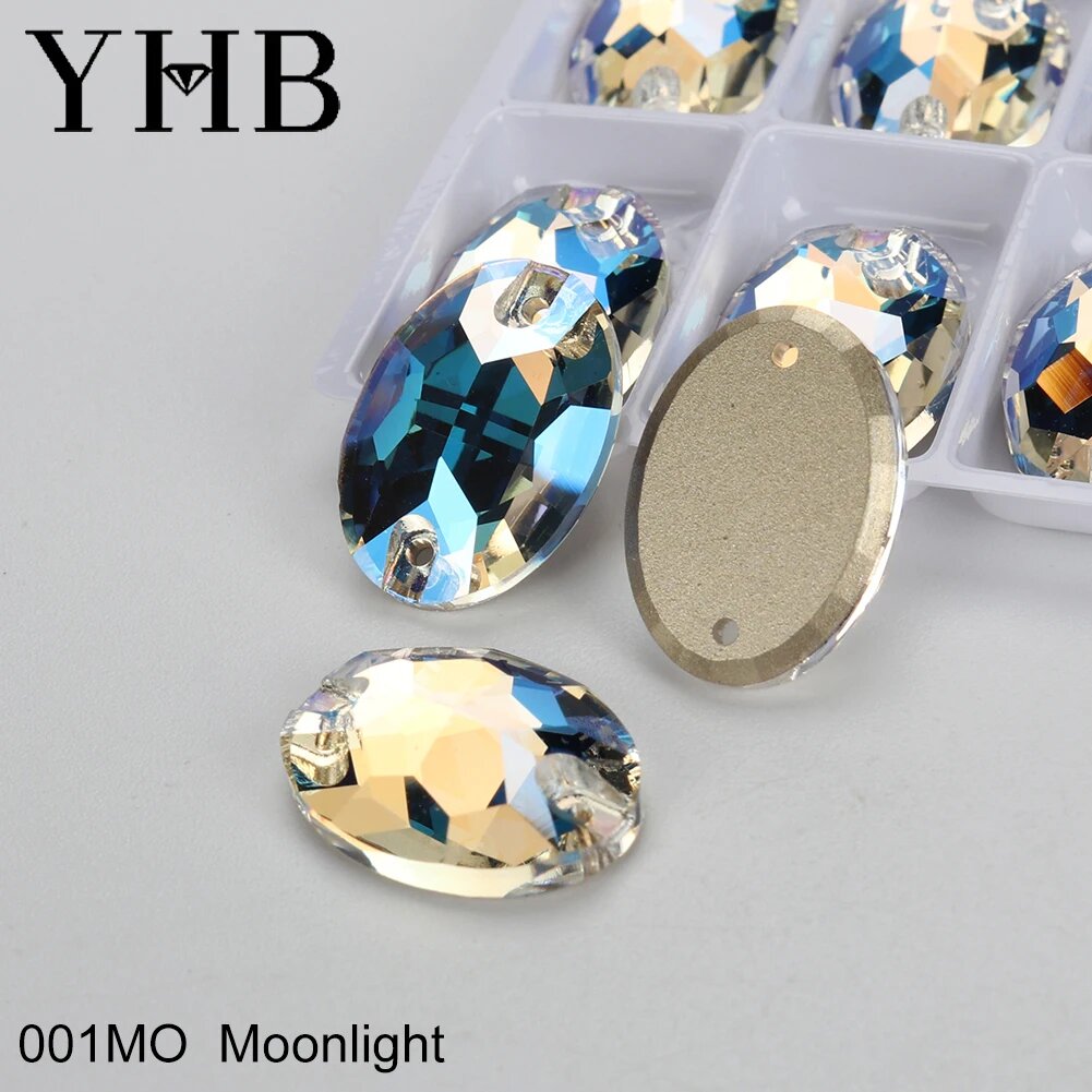 Кристаллы YHB Moonlight 13mm 18mm, 24шт