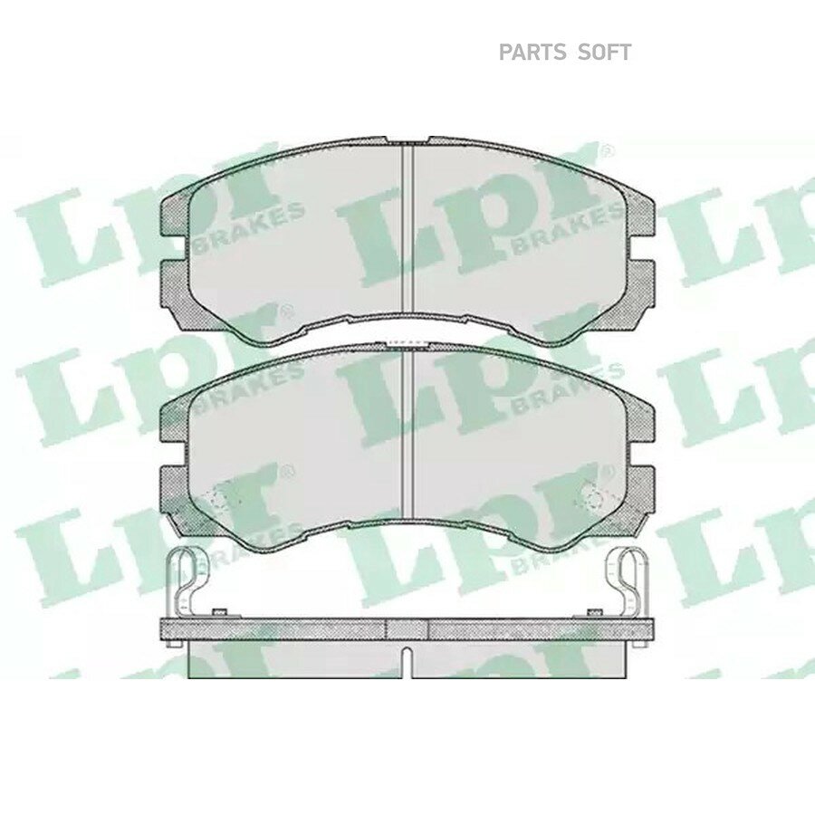 Колодки тормозные OPEL FRONTERA/MONTEREY 91-98 передние LPR 05P565