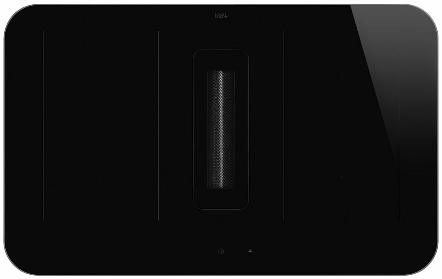 Варочная панель со встроенной вытяжкой Smeg HHSL7844MB