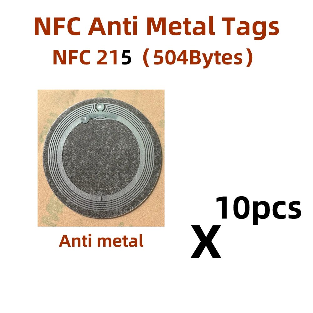 NFC Ntag215 Антиметаллические метки 10шт