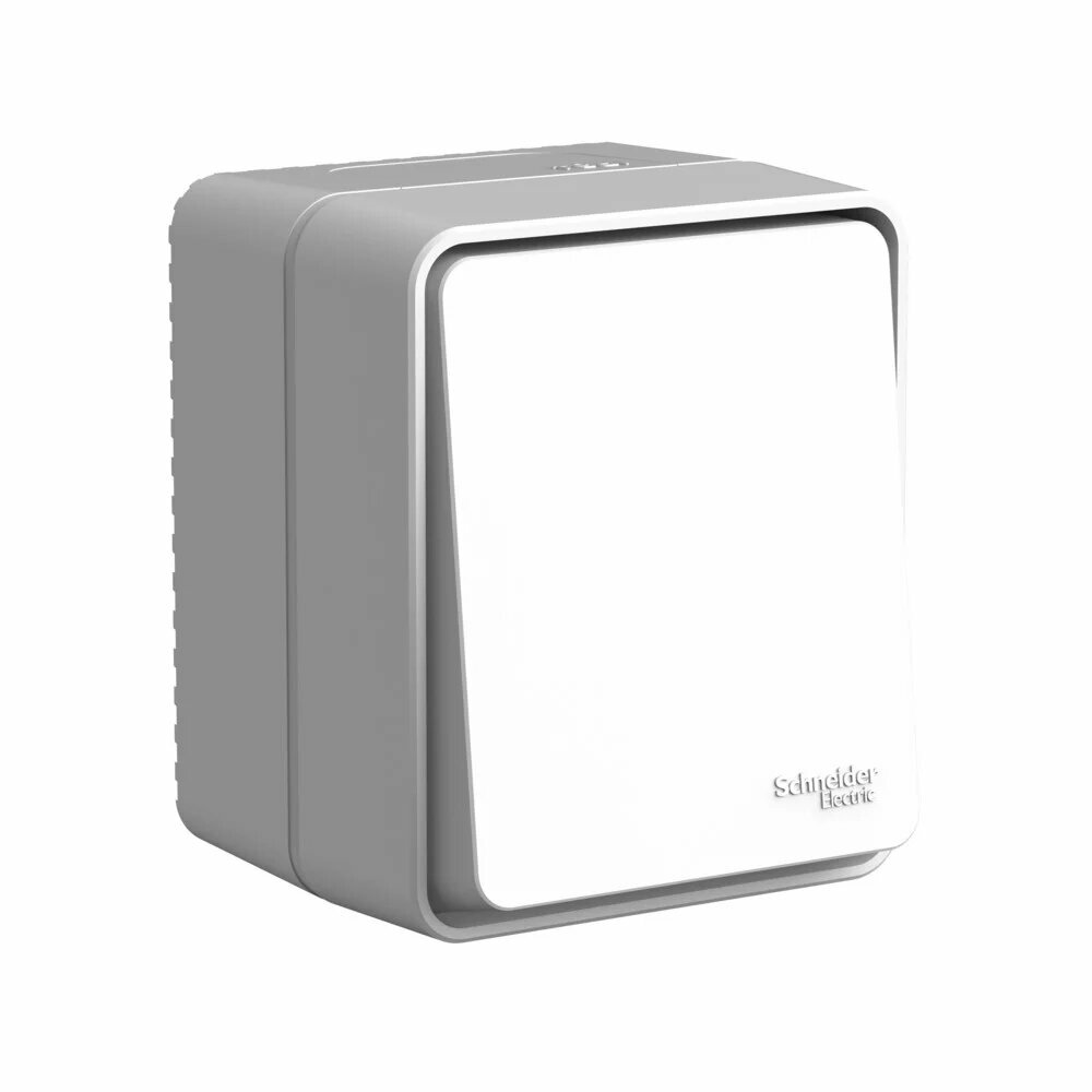 Переключатель 1-клавишный Systeme Electric AtlasDesign PROFI IP54, открытой установки, 10АХ, Серый