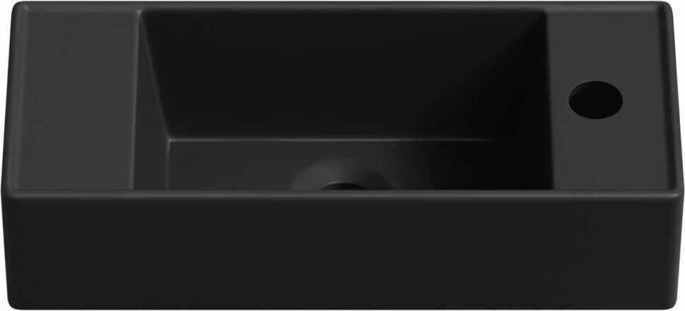 Раковина Lavinia Boho Bathroom Sink 33311044 43x18 см R, рукомойник, черный матовый