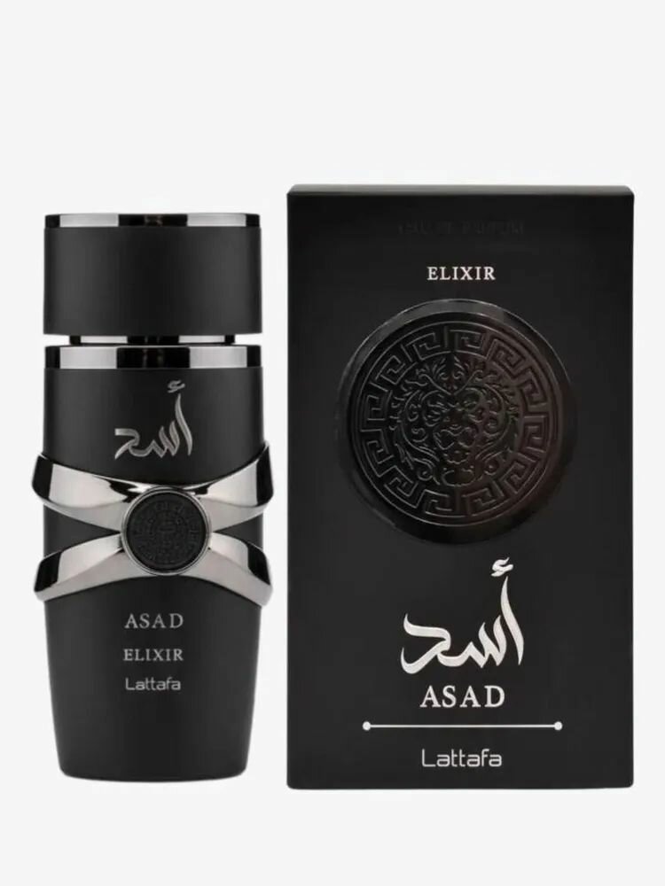 Арабские духи мужские Lattafa Asad Elixir 100 мл - восточные, древесные, табачные, ванильные.