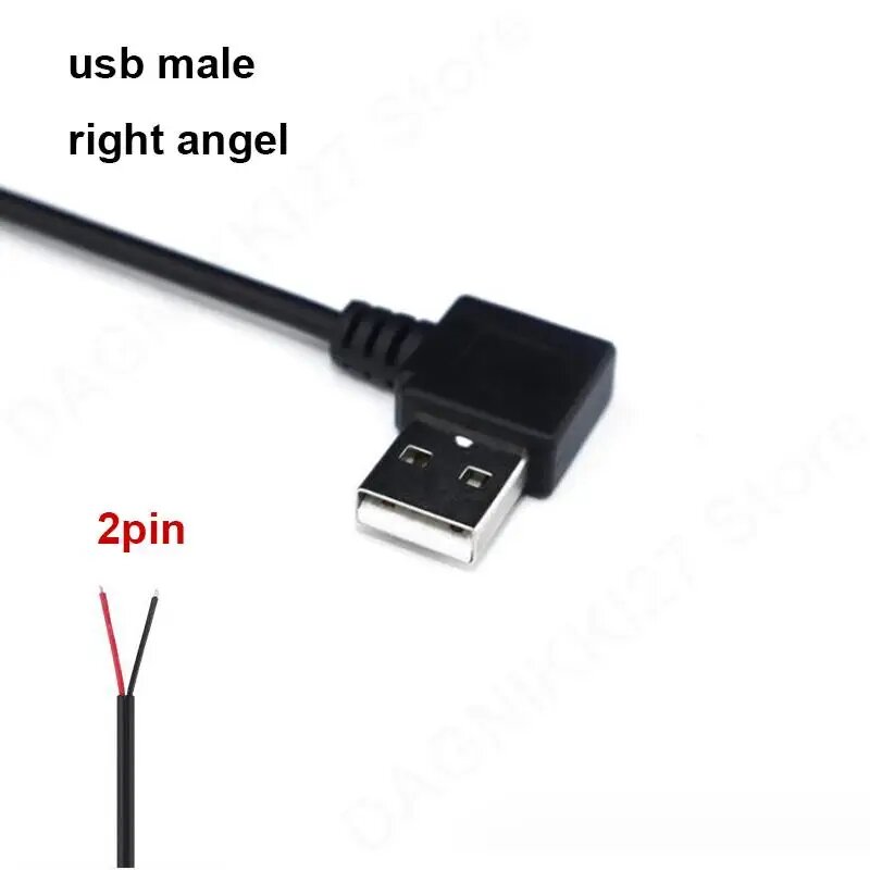 USB кабель USB 2.0 правый угол 2pin, 5шт