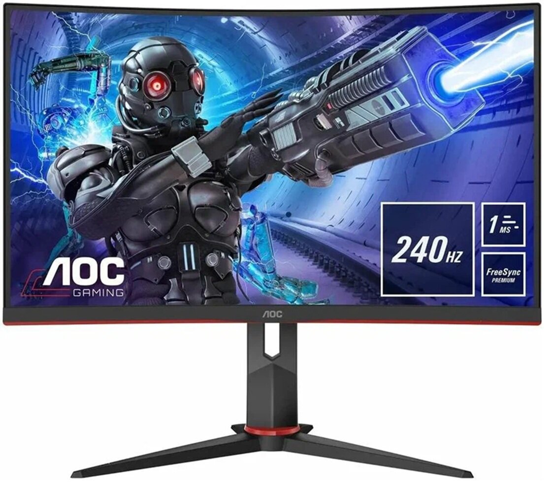 Монитор AOC 31,5" C32G2ZE/BK, 16:9, VA, FHD, 4ms, 240Hz, 300cd, HDMI, DP