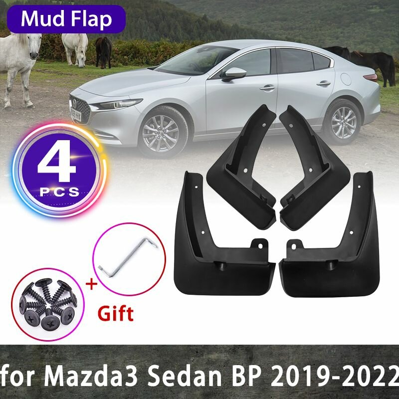 Крыло автомобильное, арт. Mazda 3 Axela 2020 2021 2019 2022 Sedan BP Брызговики передние и задние крылья автомобильные аксессуары