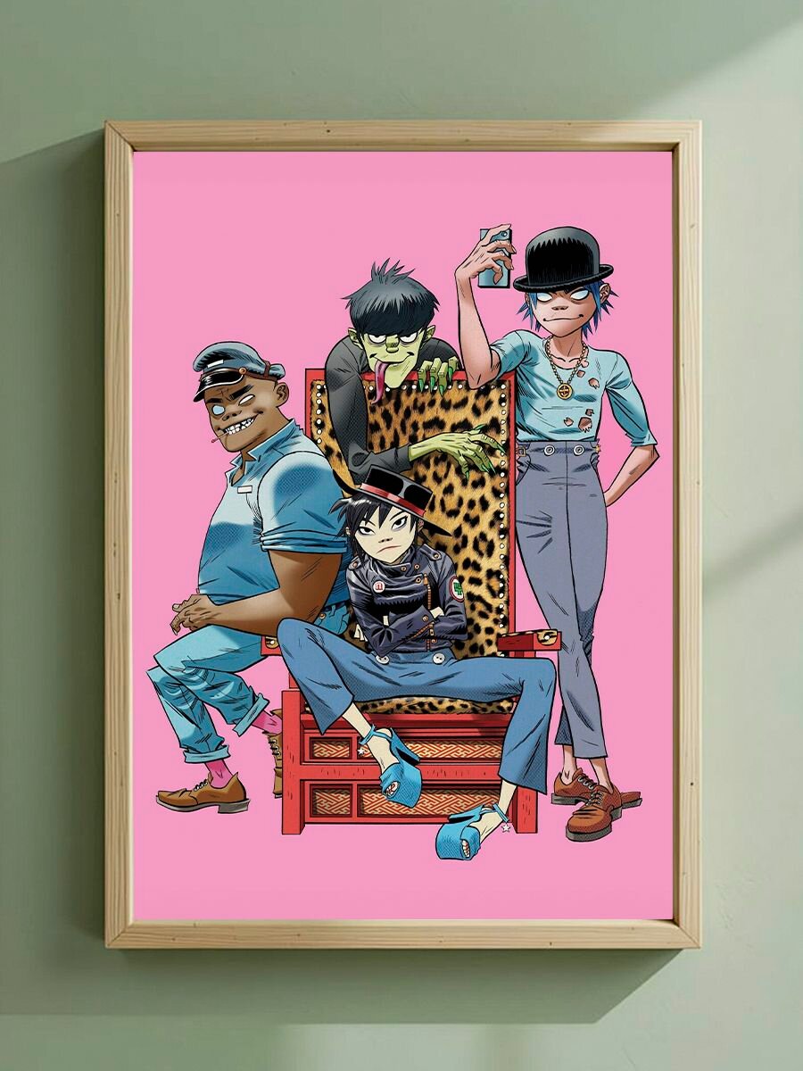 Постер, плакат на стену "Gorillaz. / Гориллаз" 42 см х 29,7 см (А3)