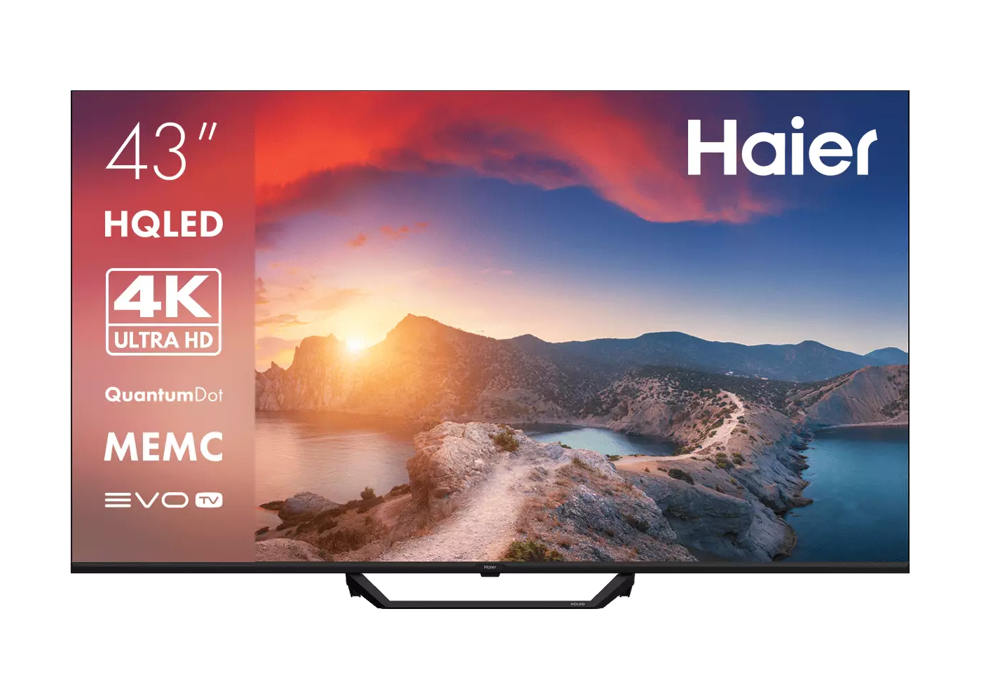 43" Телевизор Haier Smart TV S2 Pro, HQLED 4K UHD, Android TV, черный