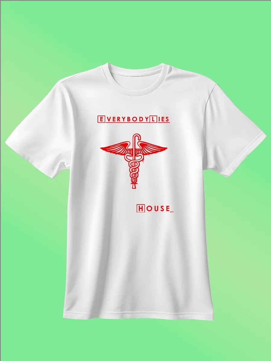 Футболка оверсайз House MD цитата врачу подарок