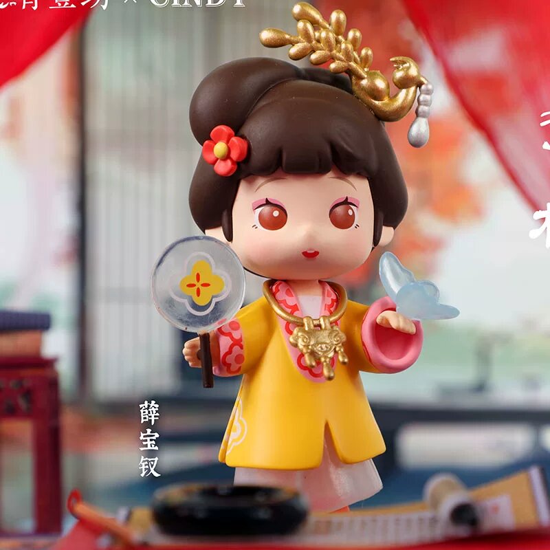 Аутентичная фигурка Qingyifang Cindy Dream of the Red Chamber в слепой упаковке, милая кукла в древнем стиле, подарок,