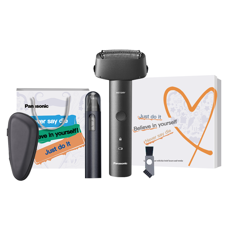 Электробритва мужская Panasonic ES RM31, ES-RM31 Black, Panasonic Custom Exclusive Box+Nose Hair Trimmer+Knife Bag
