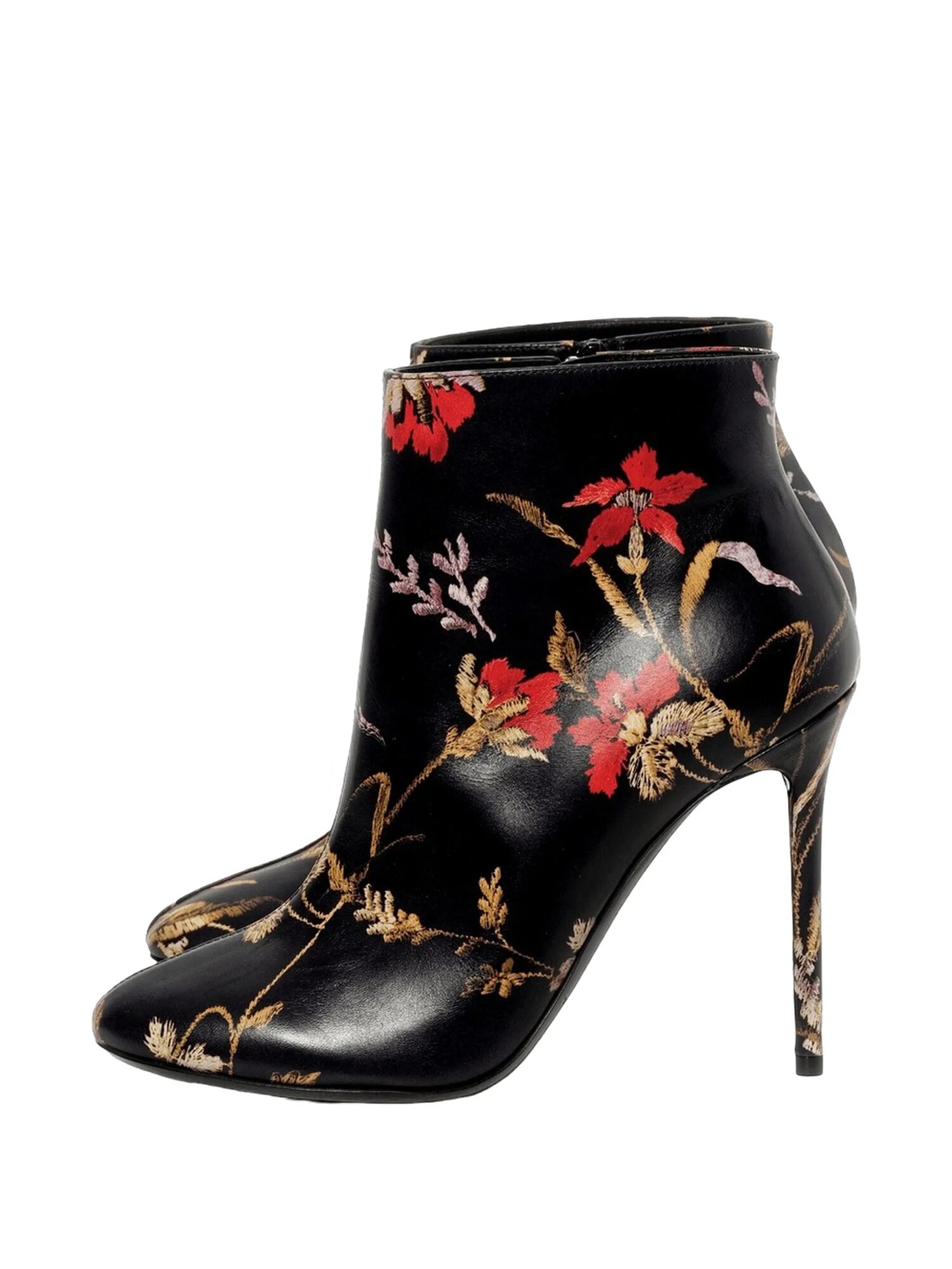Ботинки Floral-detail leather boots