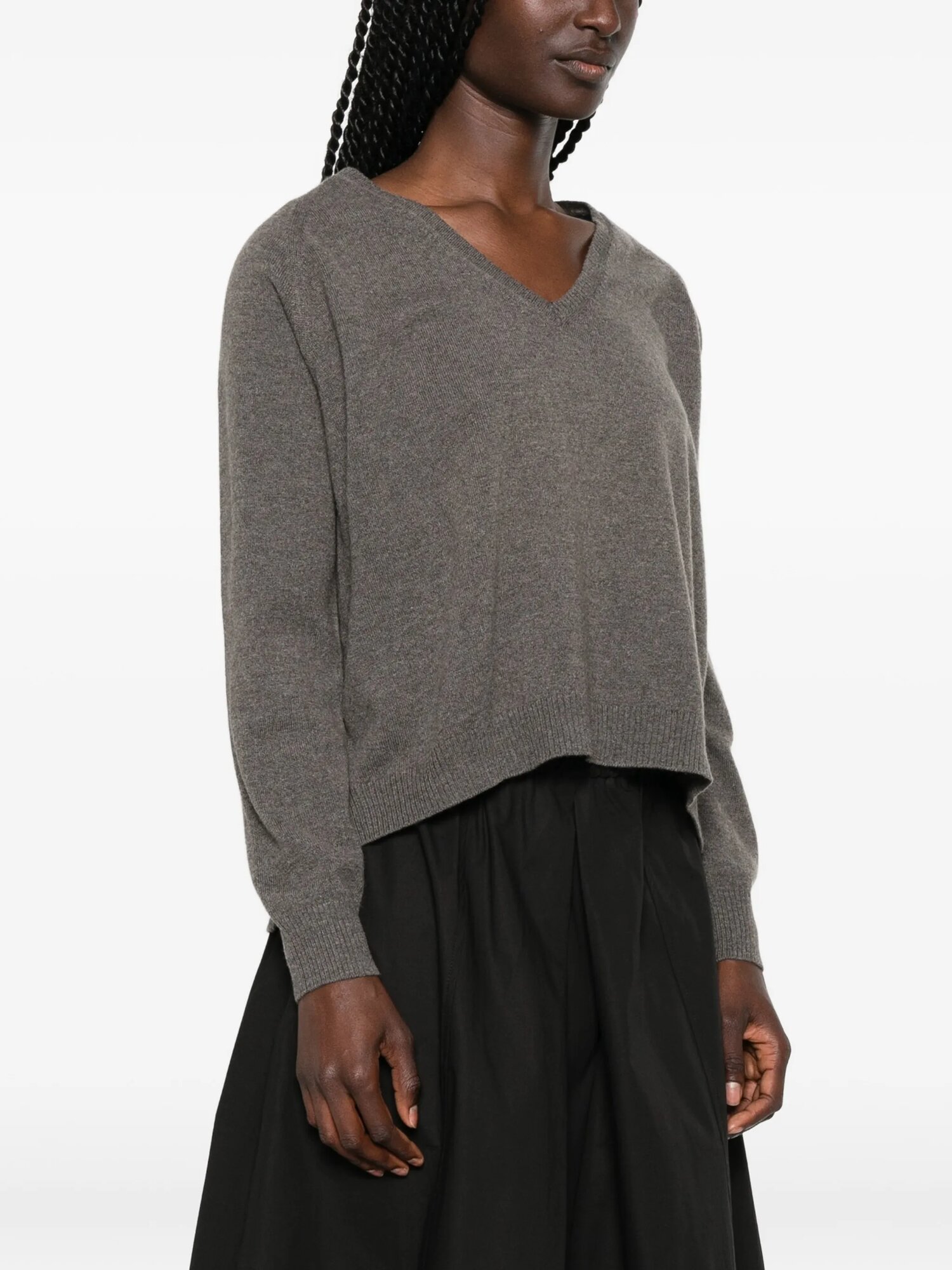 Свитер LA JULIE V-neck raglan-sleeve sweater, размер OneSize, , grey — фото 1