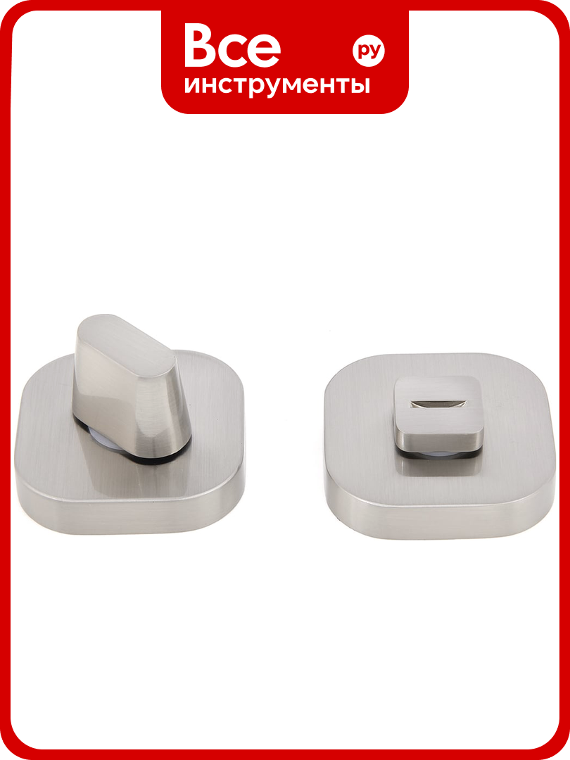 Накладка Palladium U BK SN 115327 квадратный фиксатор из цинк‑алюминиевого сплава, матовый никель, WC‑комплект