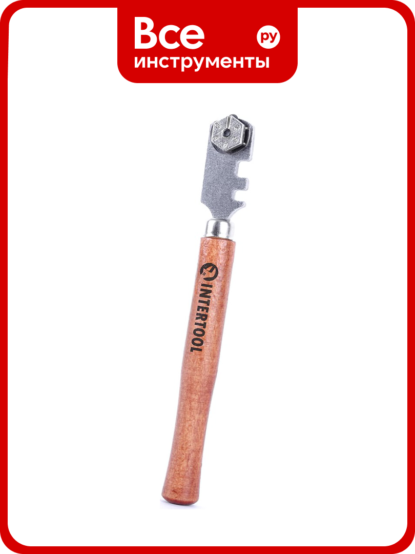 Стеклорез INTERTOOL с одним роликом HT-0521