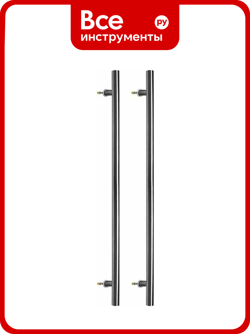 Дверная ручка-скоба PALIDORE PH-2200/32/825/1000/INOX/M8х140 98761192 из нержавеющей стали, круглая форма