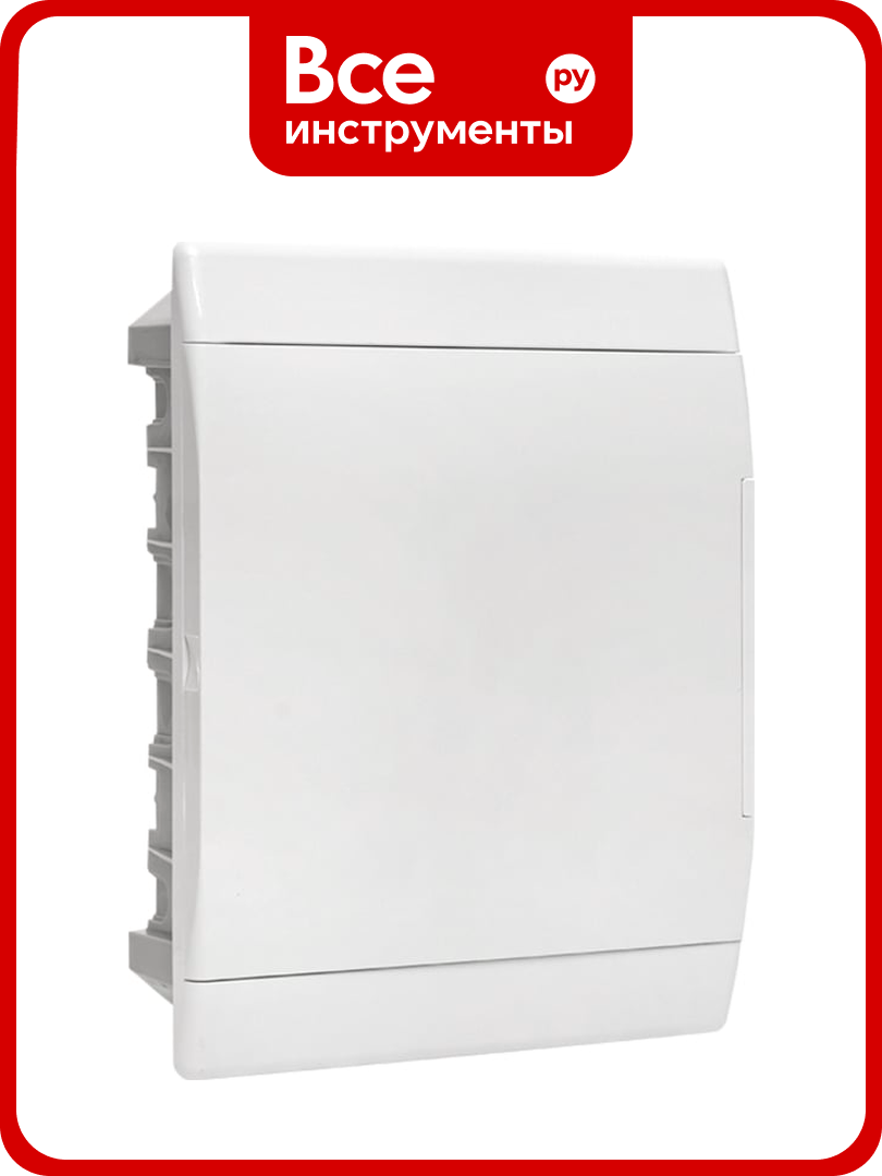 Распределительный щит EKF ЩРВ-П-24 белая дверца IP41 Basic pb-v-24w-bas, пластик