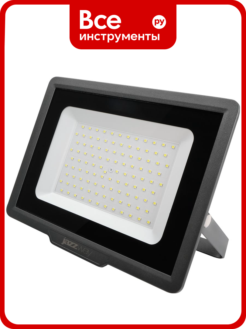 Светодиодный прожектор Jazzway PFL-C3 100Вт 4000К IP65 до compact закаленное прозрачное стекло 5045705
