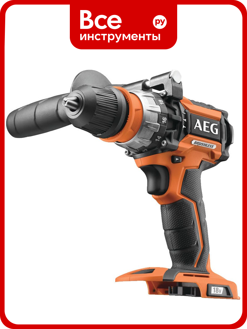 Бесщеточная аккумуляторная дрель-шуруповерт AEG BSB18CBL-0 4935451082