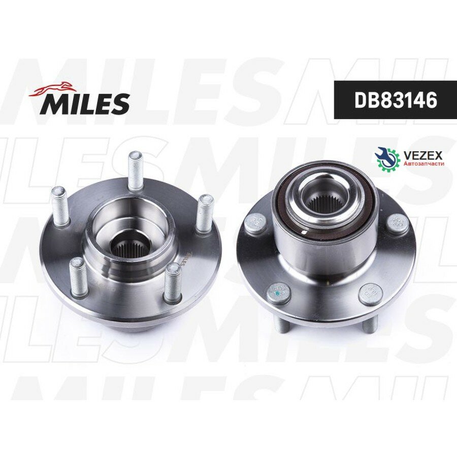 MILES DB83146 Ступица колеса передняя с подшипником MAZDA 3 03-05 (SKF VKBA6800) DB83146