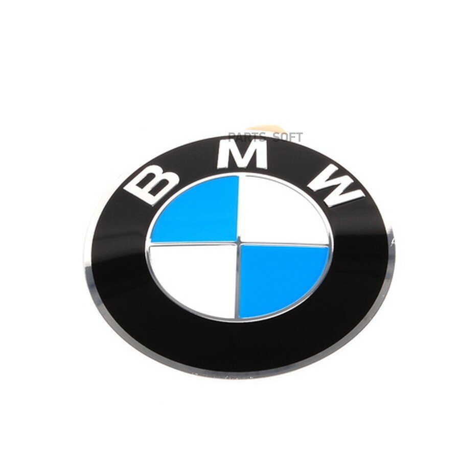 Эмблема фирмы BMW, тисн. с клеящ. пленкой от официального дистрибьютора, BMW, артикул 36136767550