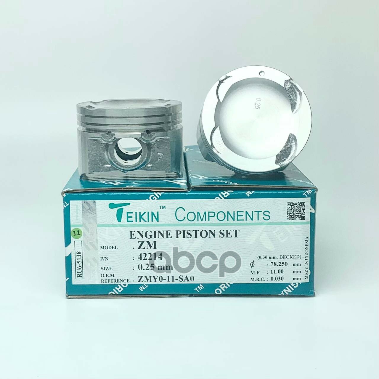 Комплект поршней ZM TEIKIN арт. 422140.25