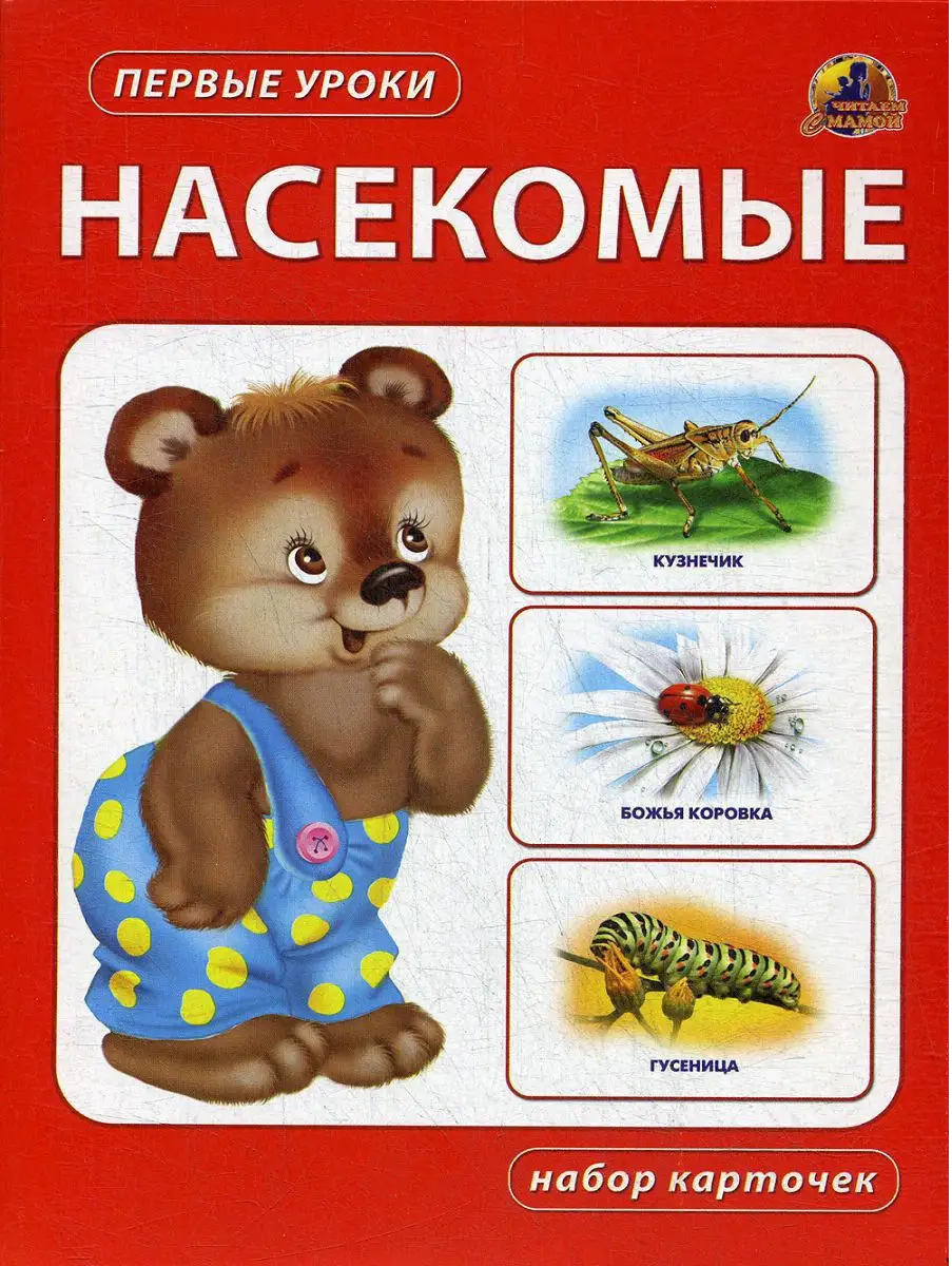 Набор карточек Линг-бук "Первые уроки. Насекомые", изучаем природу
