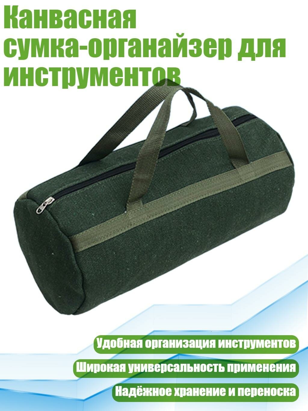 Канвасная сумка-органайзер для инструментов, 35x20