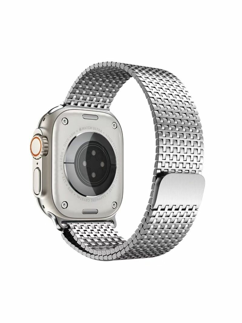 Миланский ремень для Apple Watch S11/10/9, элегантный магнитный стальный браслет для Apple Watch