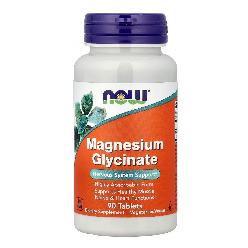NOW Magnesium Glycinate, 90 таблеток