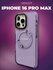 Чехол для iPhone 16 Pro Max, защита, стильный дизайн, фиолетовый