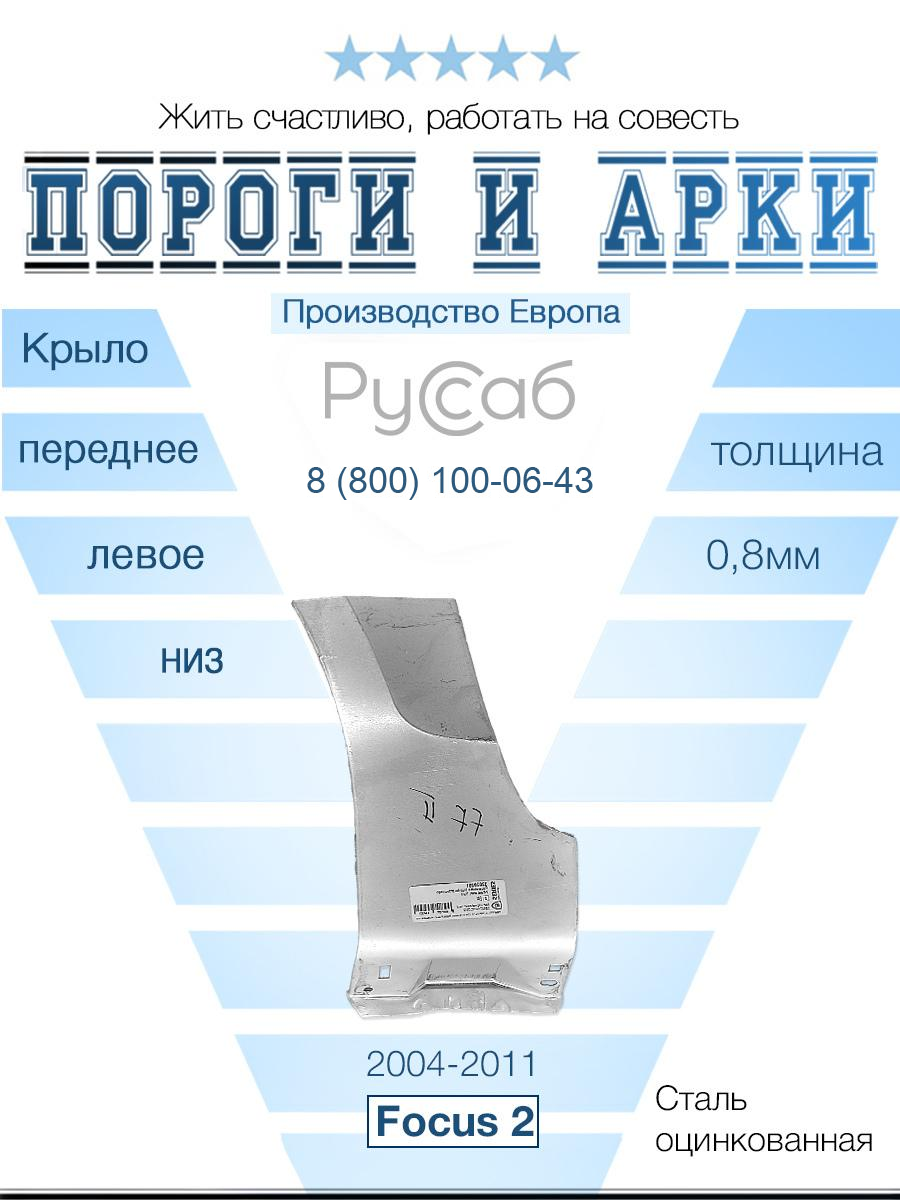 Ремкомплект для крыла левый Ford Focus 2 2004-2011 (Polcar)