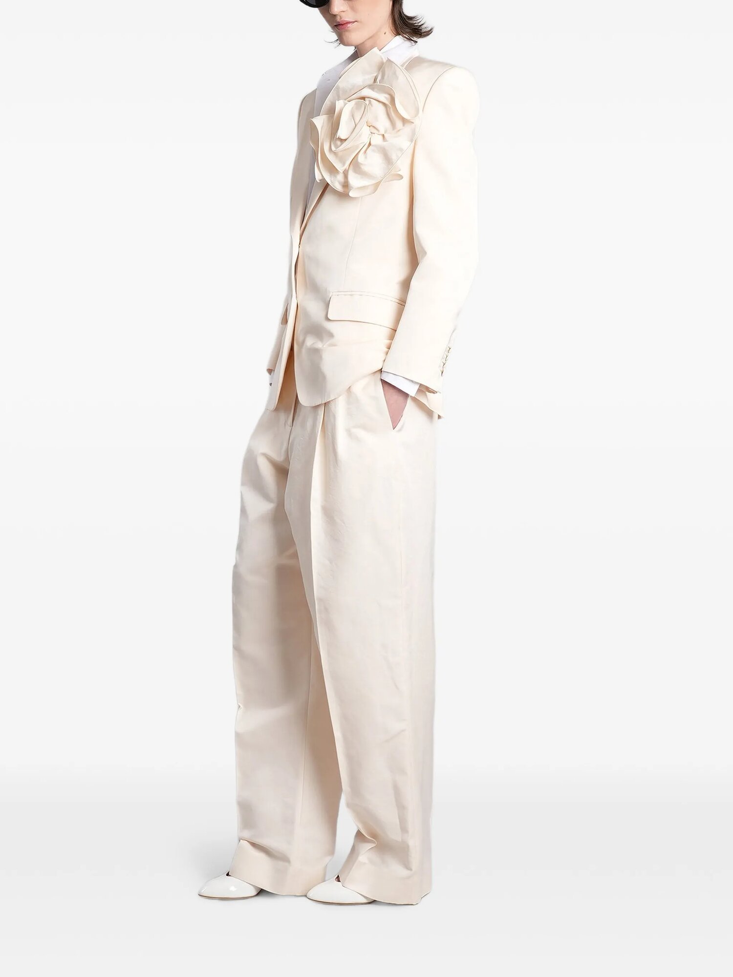 Брюки MAGDA BUTRYM Pleated straight-leg trousers, размер 38, разноцветный — фото 1