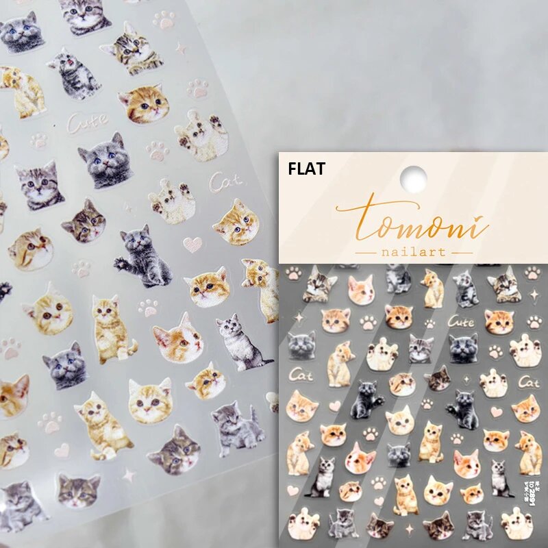 Наклейки для ногтей Tomoni Nailart, Цвет: MP5007TO2891, котята