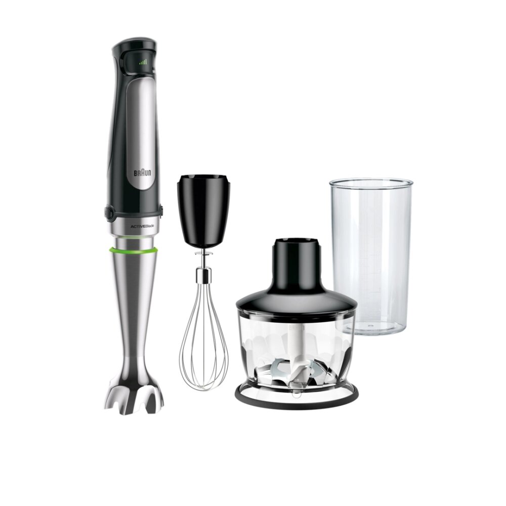 Блендер Braun MQ7035X, черный, 10 скоростей, 1000Вт, механический