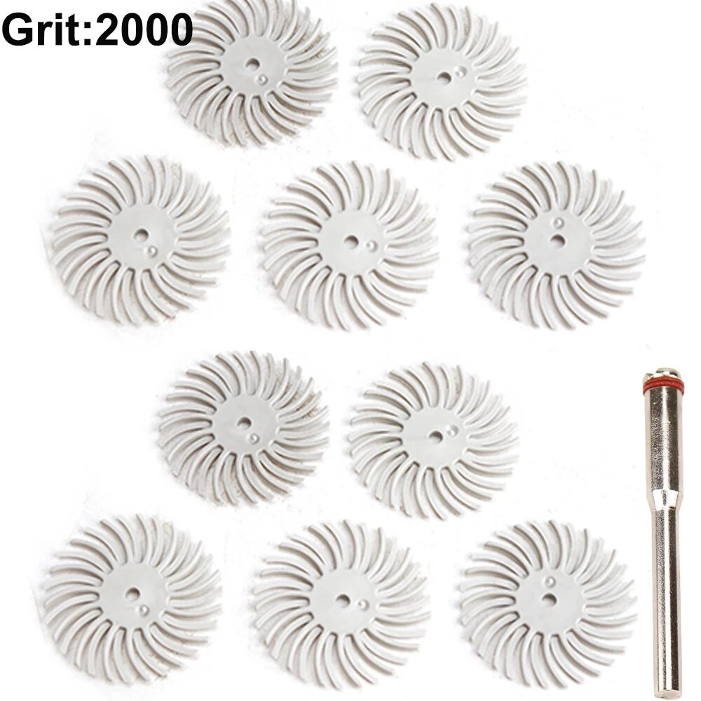 Комплект дисков с радиальной щетиной SI FANG 10pcs 2000Grit