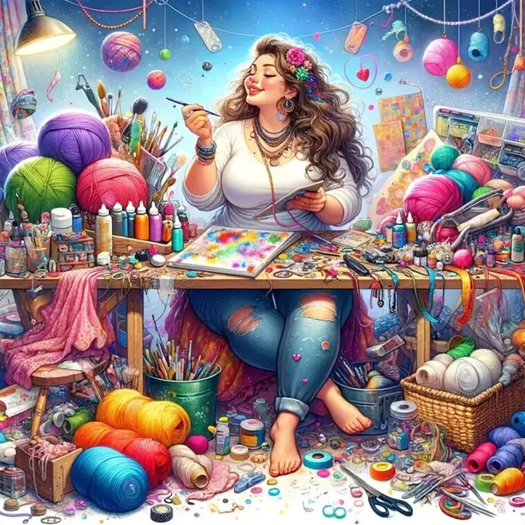 EverShine алмазная живопись женщина портрет Full Round 40X40cm