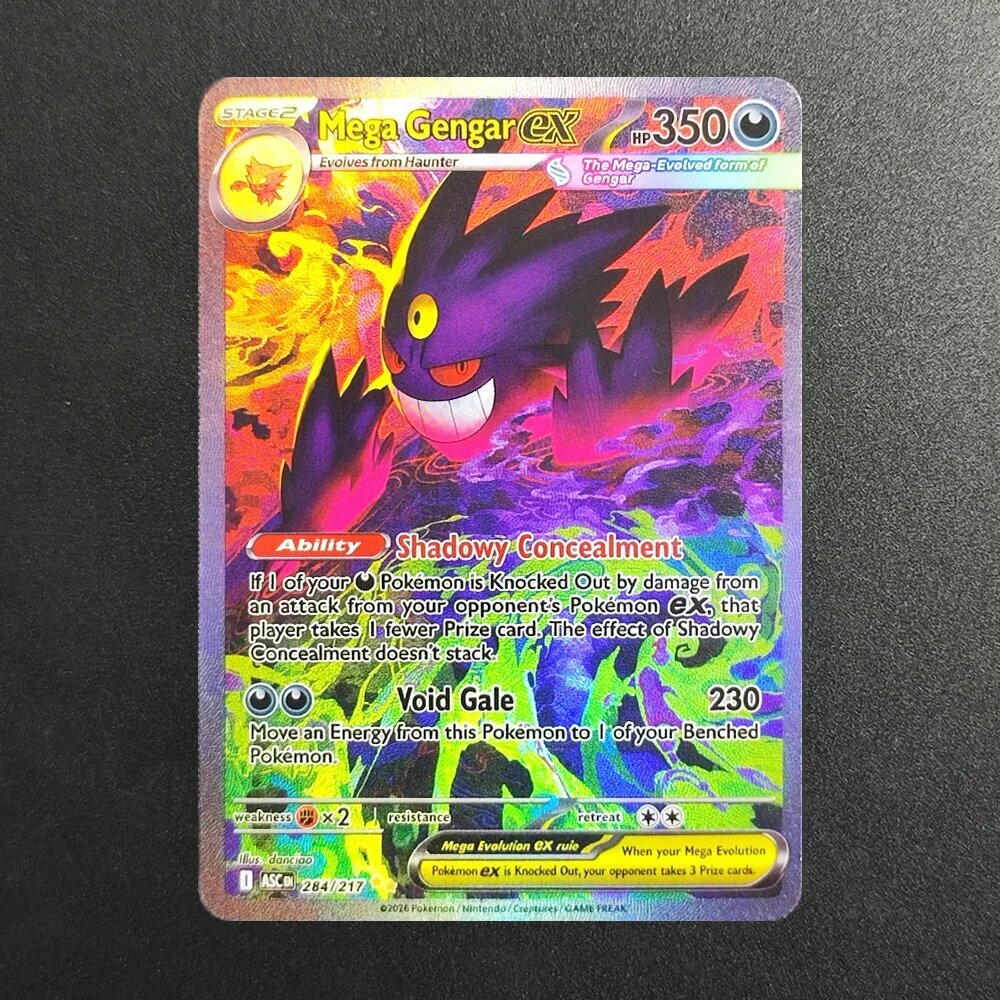Коллекционная карта Pokemon Mega Gengar ex, Цвет: серый