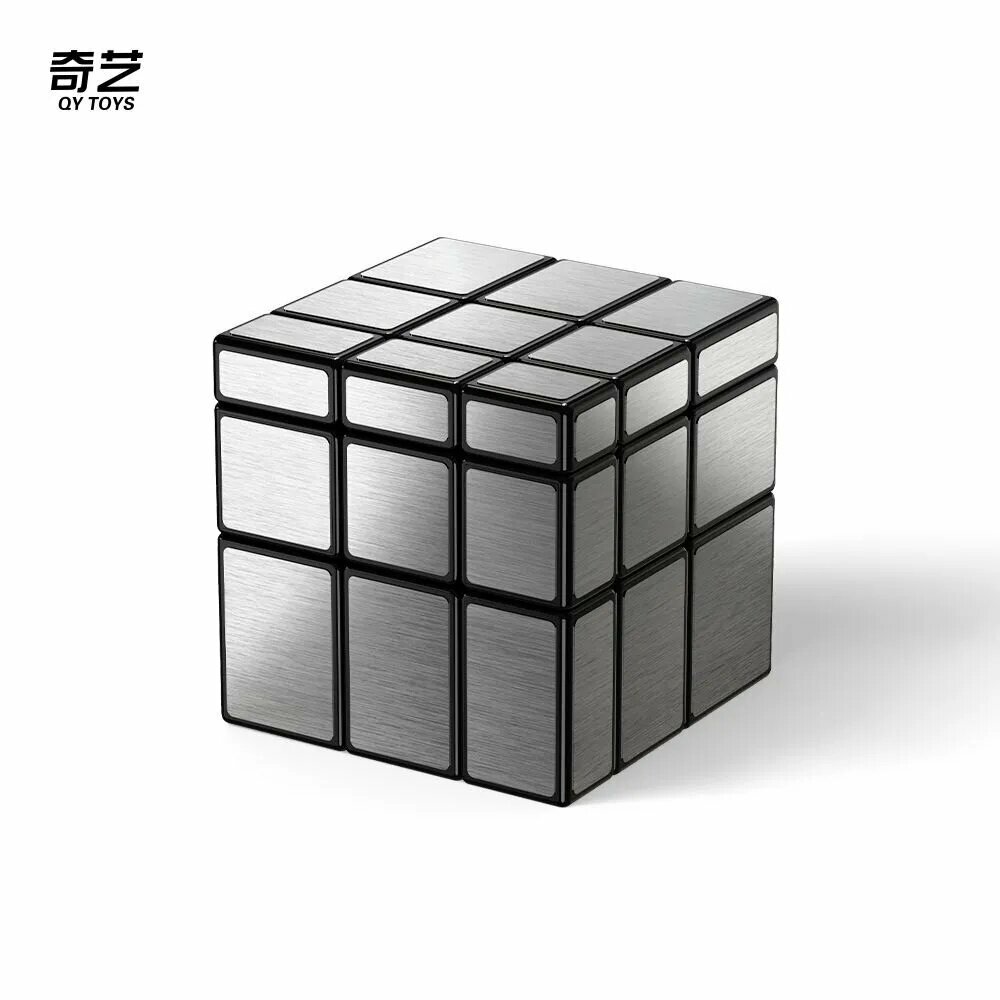 Зеркальный кубик-рубик Qiyi 3x3, серебряный, зеркальная поверхность