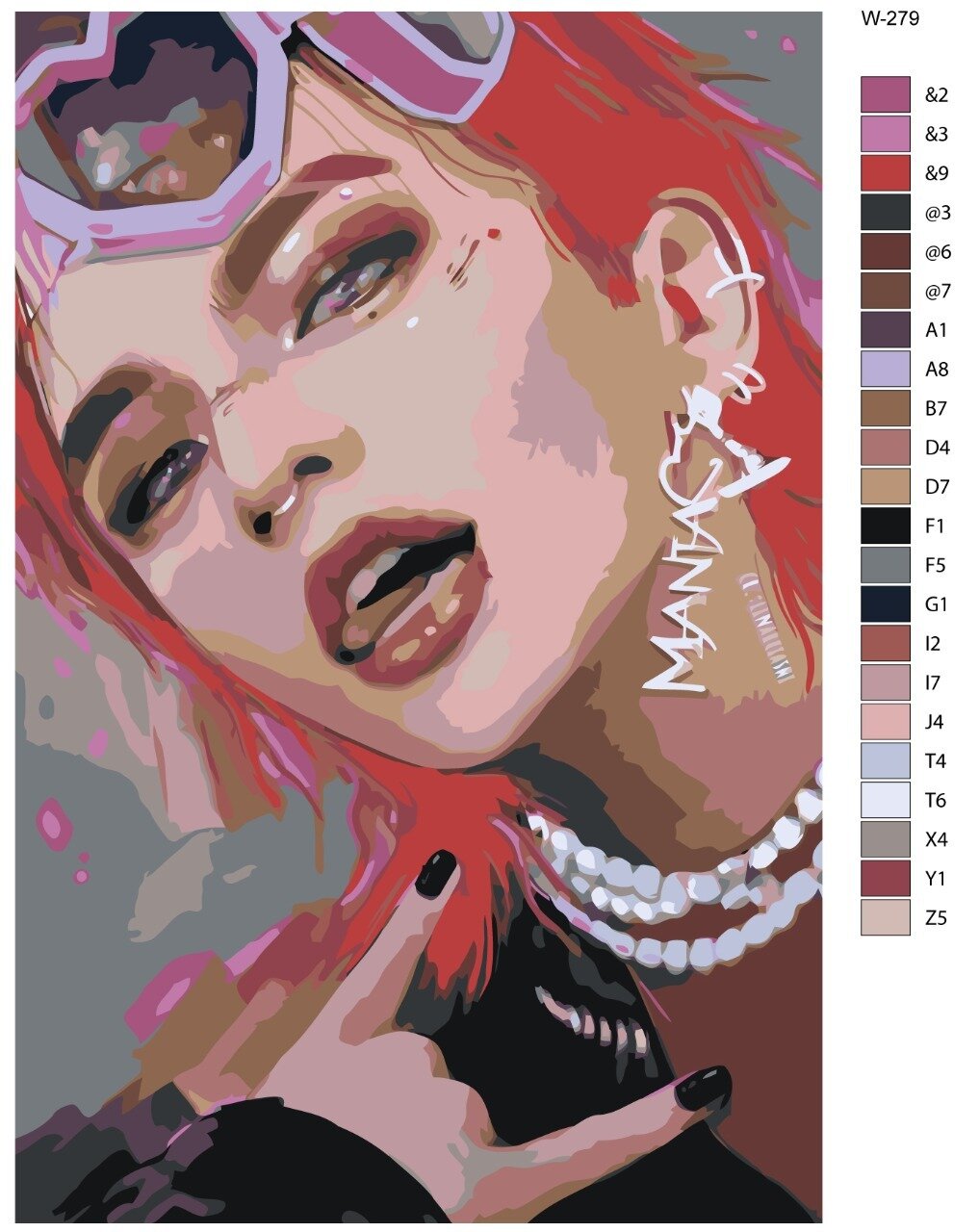 Картина по номерам W-279 "K-pop группа - Stray Kids (Стрей Кидс)" 80x120